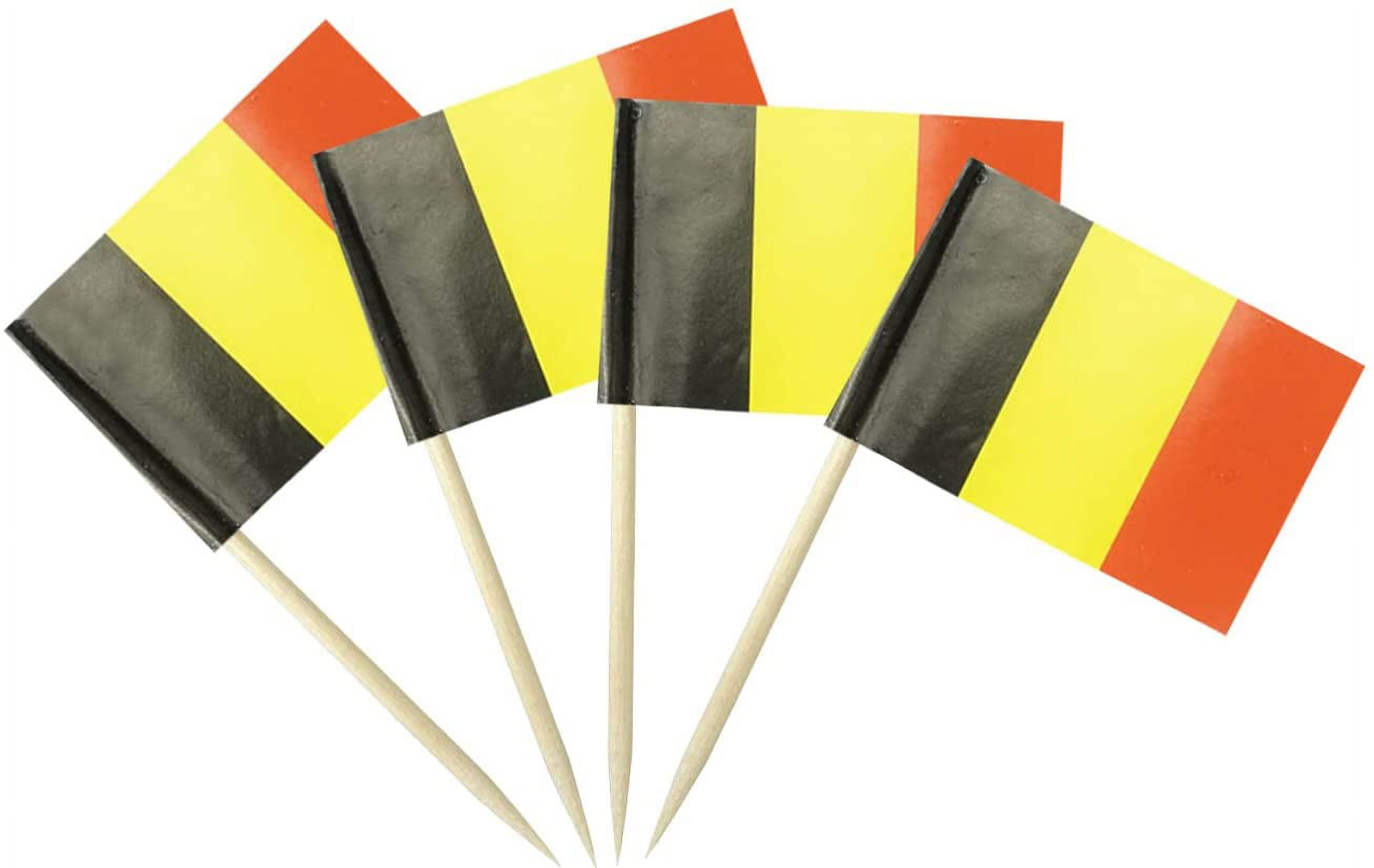 Belgium Flag Belgian Small Toothpick Flag Decor Mini Cupcake Toppers ...