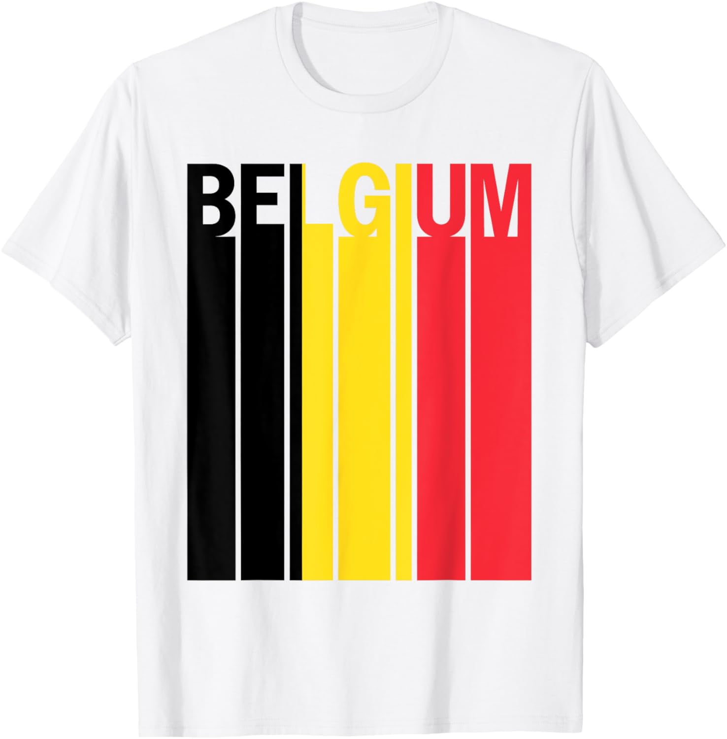 Belgium Flag T-Shirt Belgium Everyday Tees & GiftsMen and women, White ...
