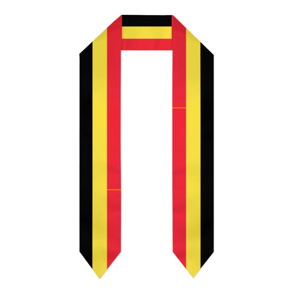 Belgium Flag Thick Graduation Sash Stole Scarf Double Sided Honor Stole ...