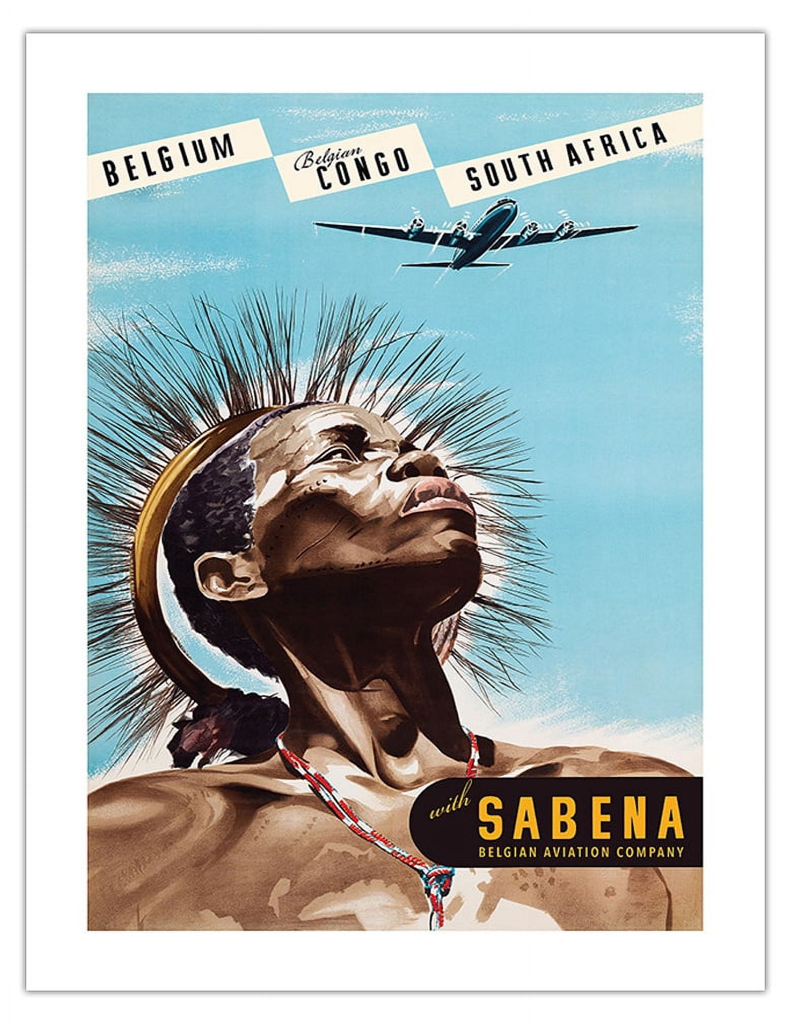 Belgium - Sabena Airlines - Belgian Congo - South Africa - Vintage ...