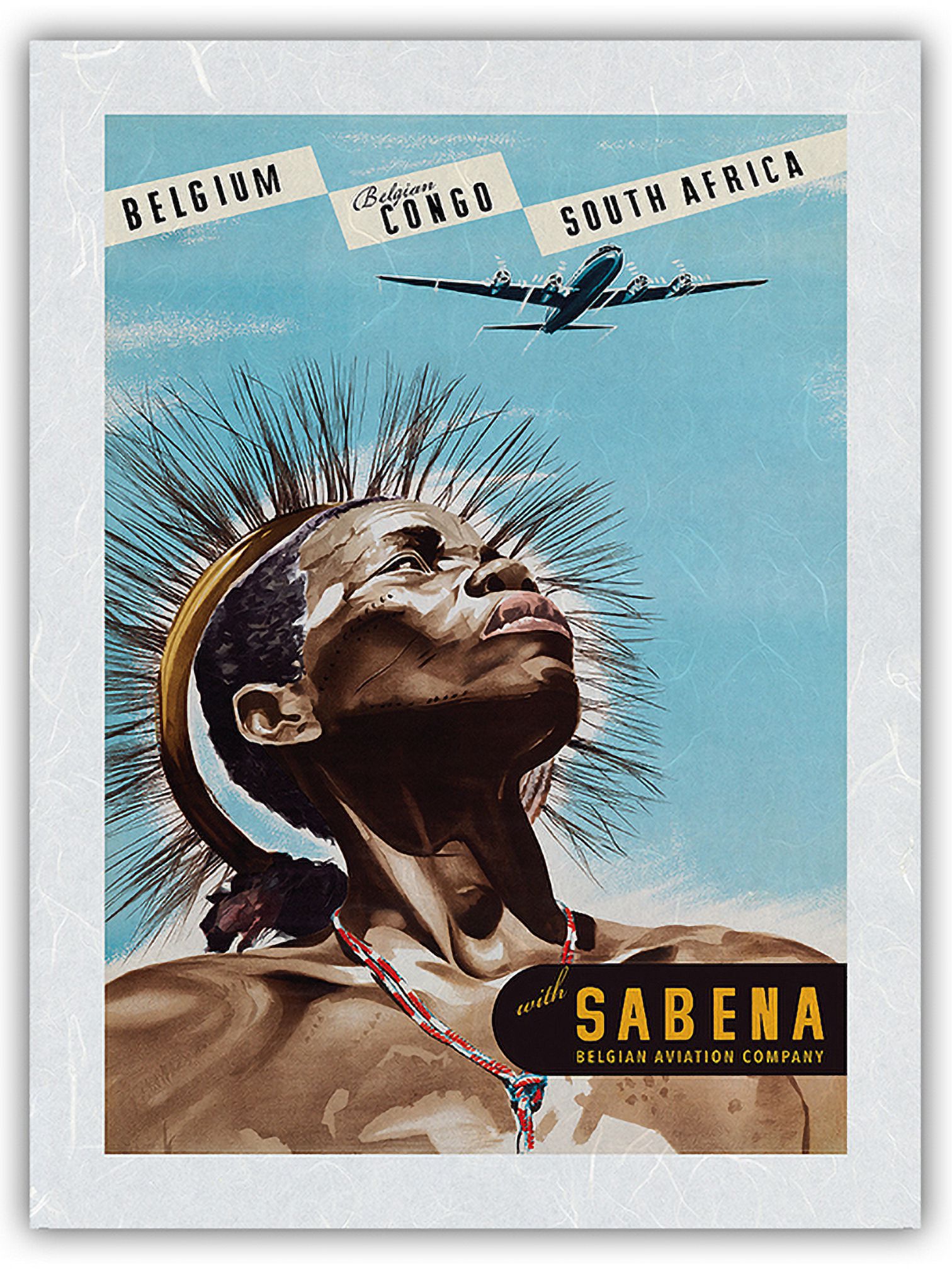 Belgium - Sabena Airlines - Belgian Congo - South Africa - Vintage ...
