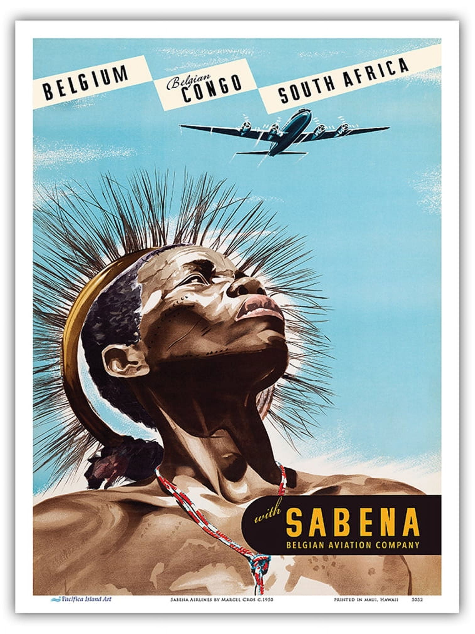 Belgium - Sabena Airlines - Belgian Congo - South Africa - Vintage ...
