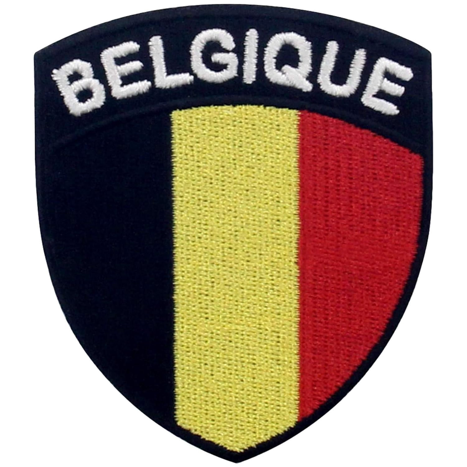 Belgium Shield Flag Patch Embroidered Applique Iron On Sew On Belgian ...