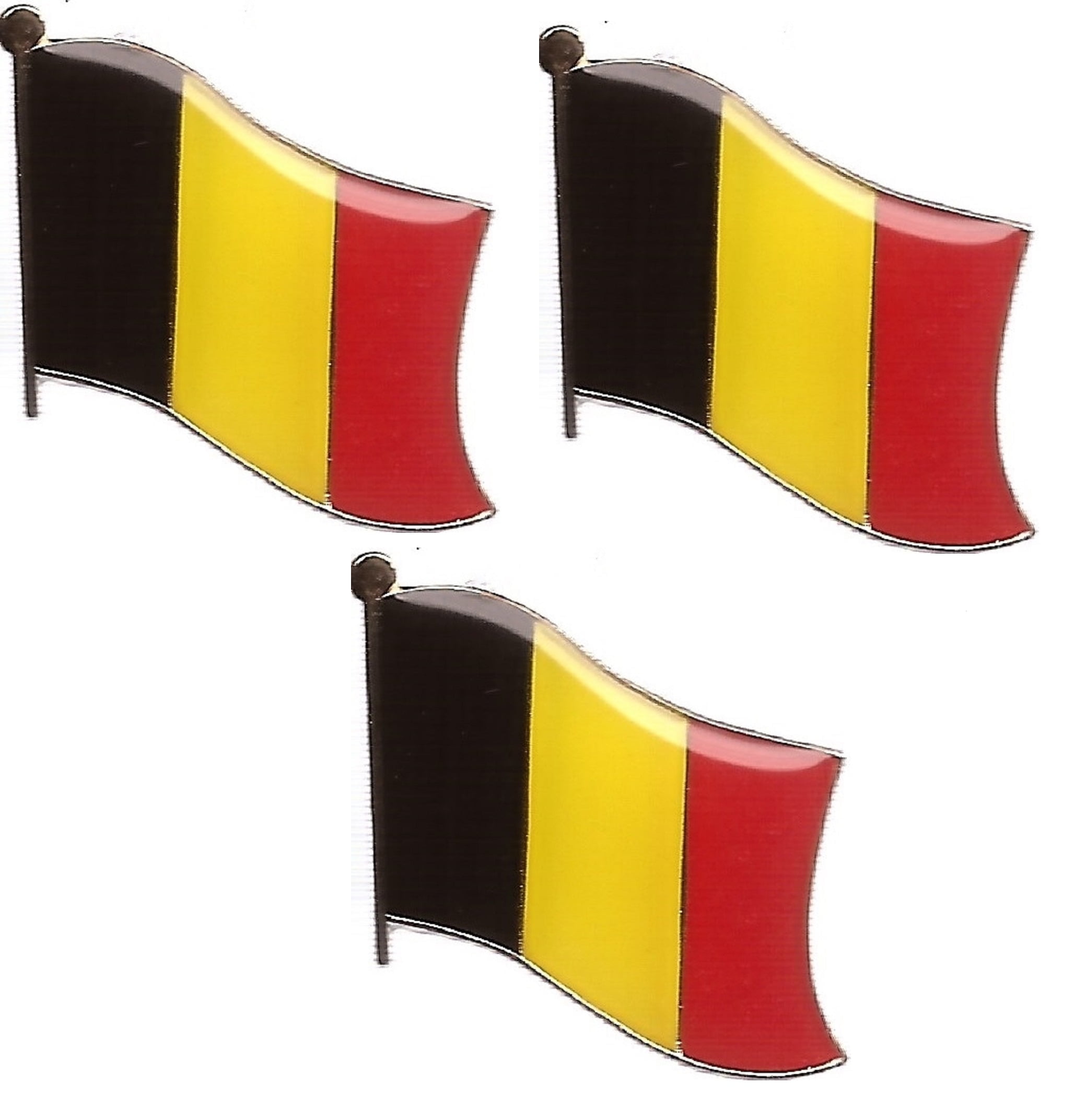 Belgium Single Flag Lapel Pins, Pack of 3 - Walmart.com