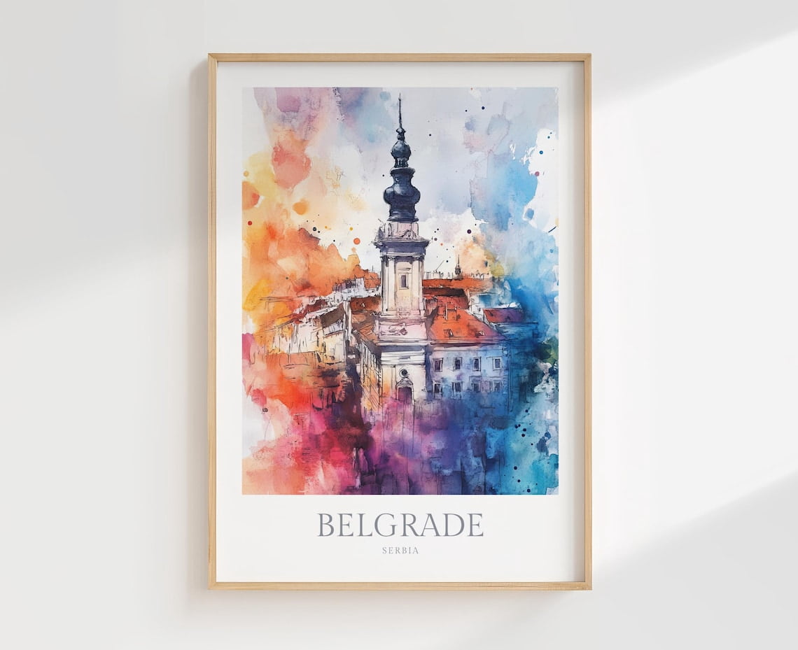 Belgrade Serbia Wall Art Home Decor Poster Poster, Unframed Size 12x18 ...