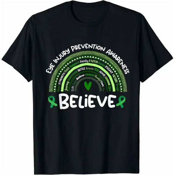 Believe Awareness Month Shirt, Eye Injury Prevention Unisex S-5XL T ...