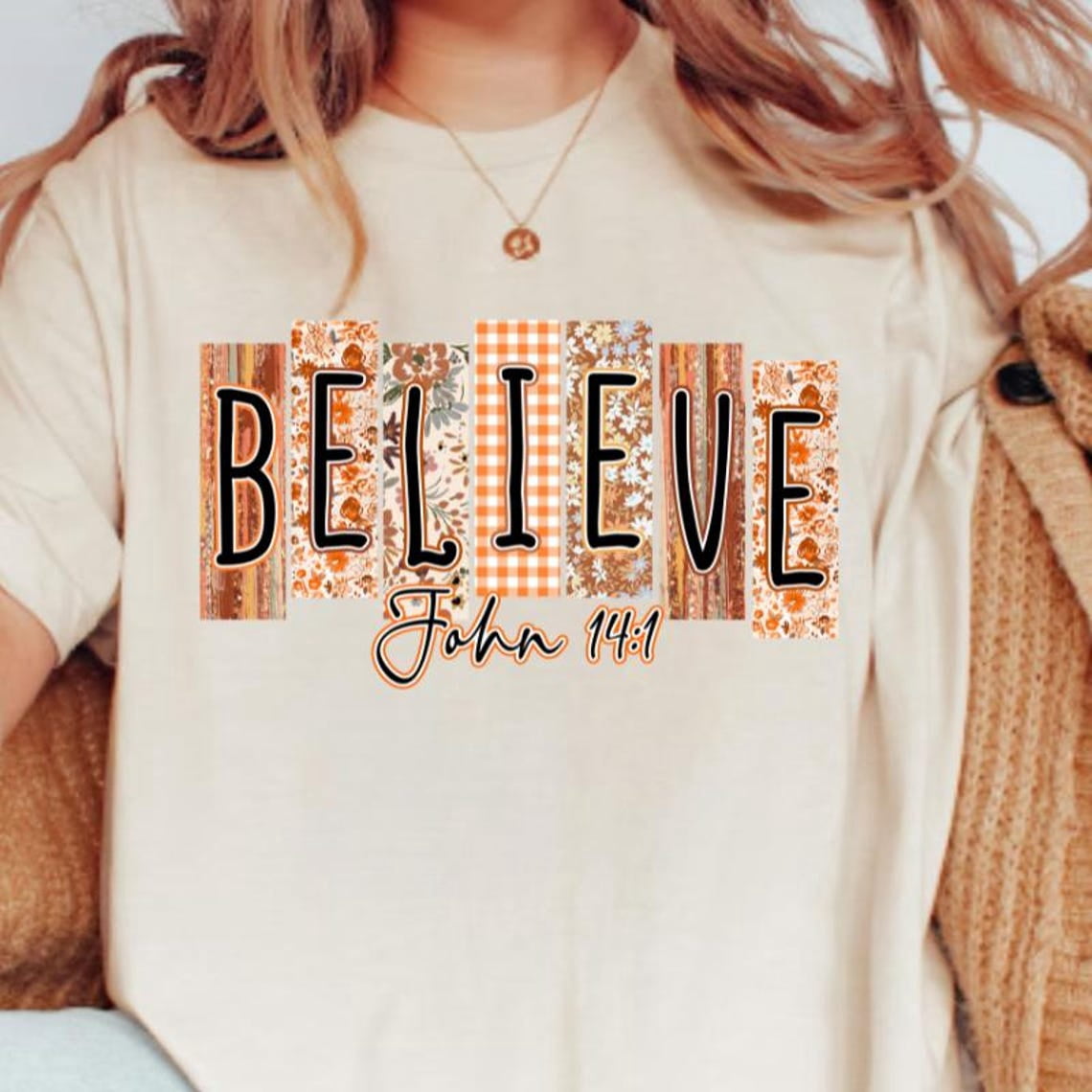 Believe Boho Christian Tshirt, Preppy Faith Christian , Religious ...