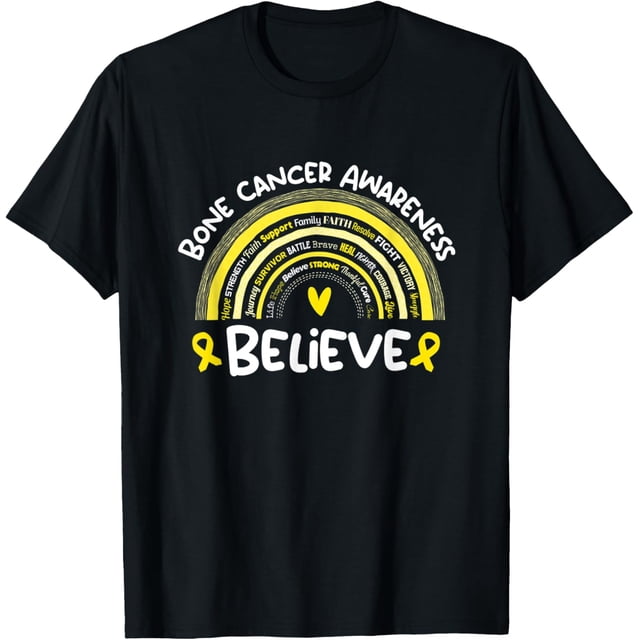 Believe | Bone Cancer Awareness Month Shirt | Bone Cancer T-Shirt ...