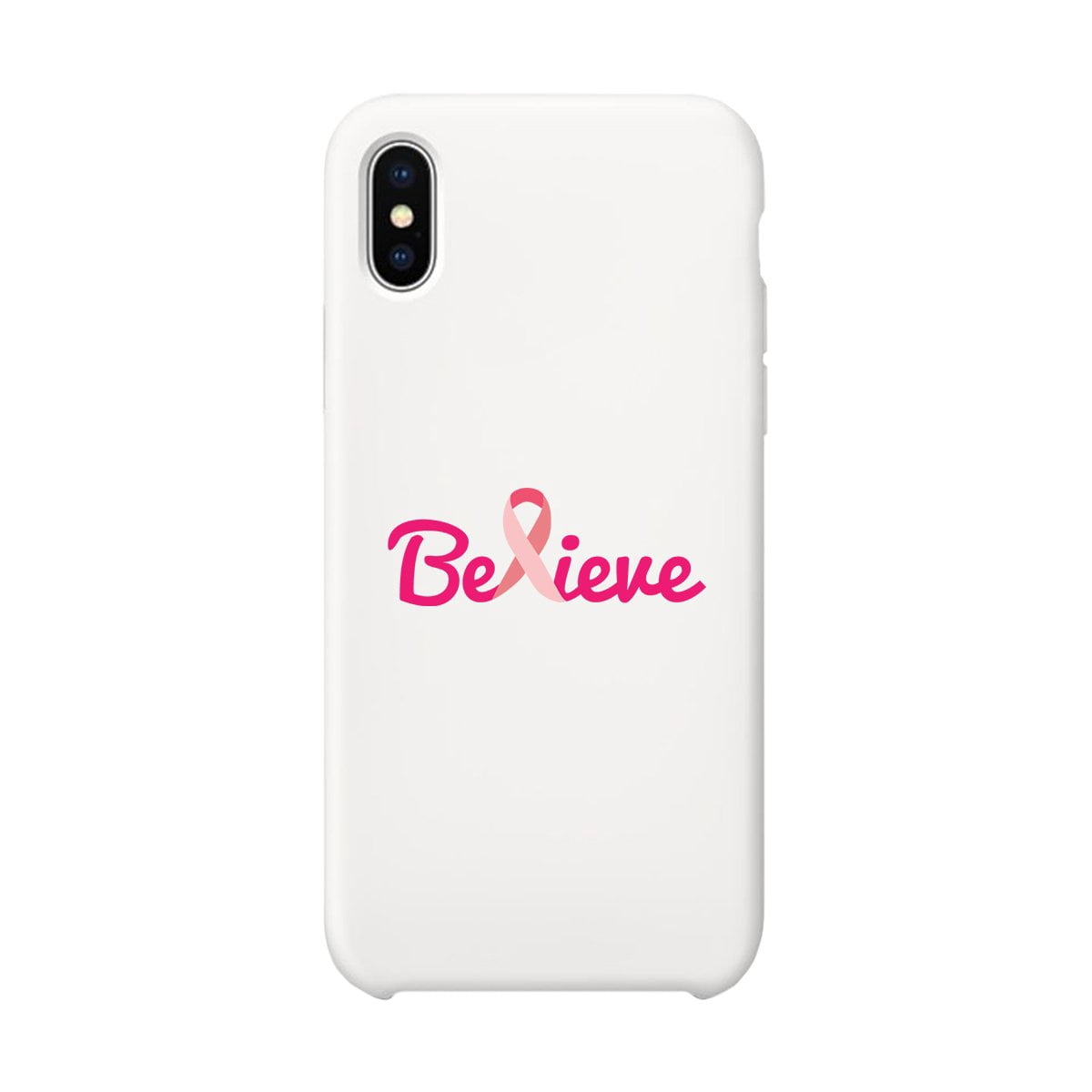 Believe Breast Cancer Awareness White Phone Case - Walmart Business ...