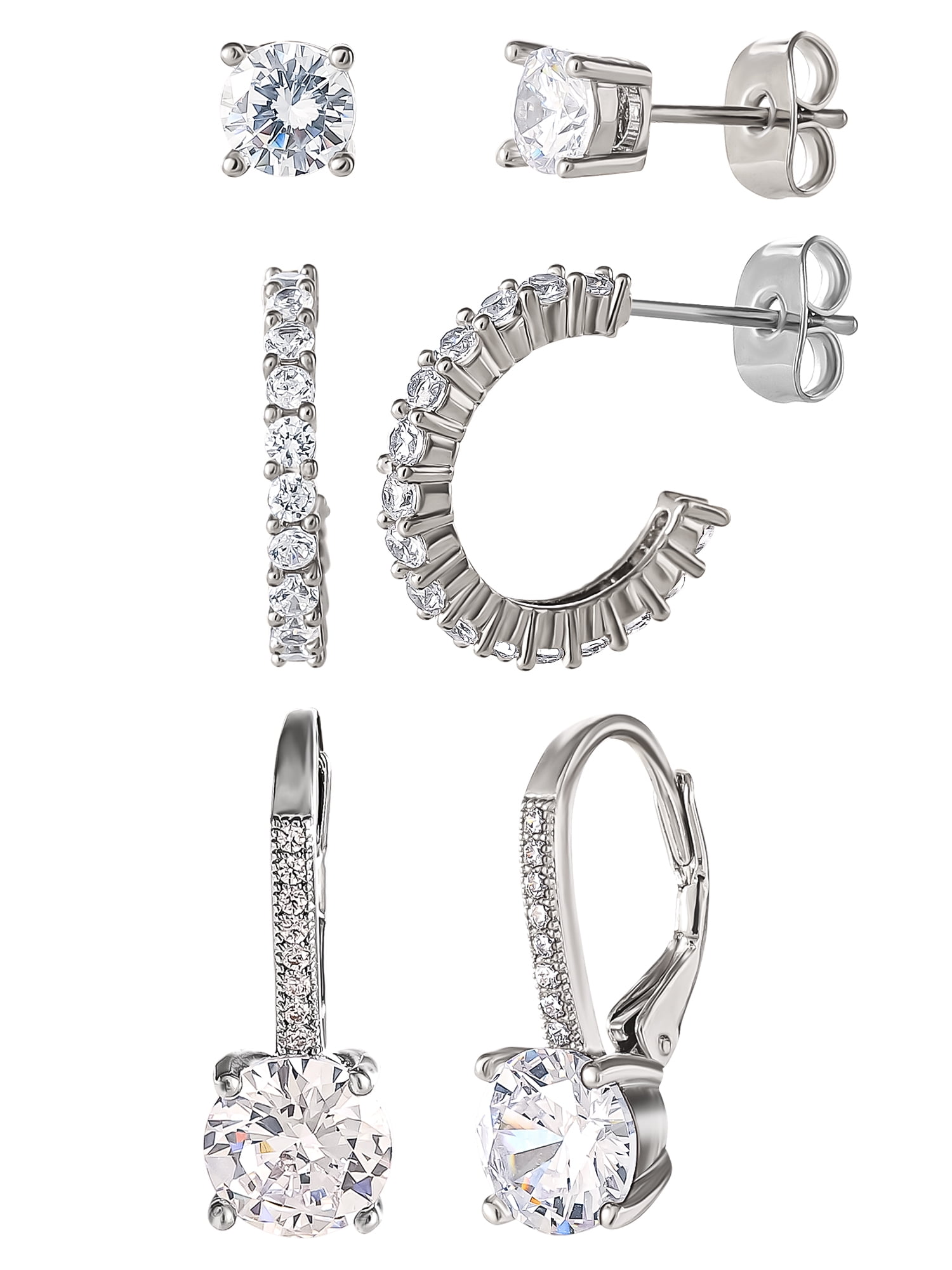 Believe by Brilliance Women's 14kt Gold Flash Plated Cubic Zirconia ...