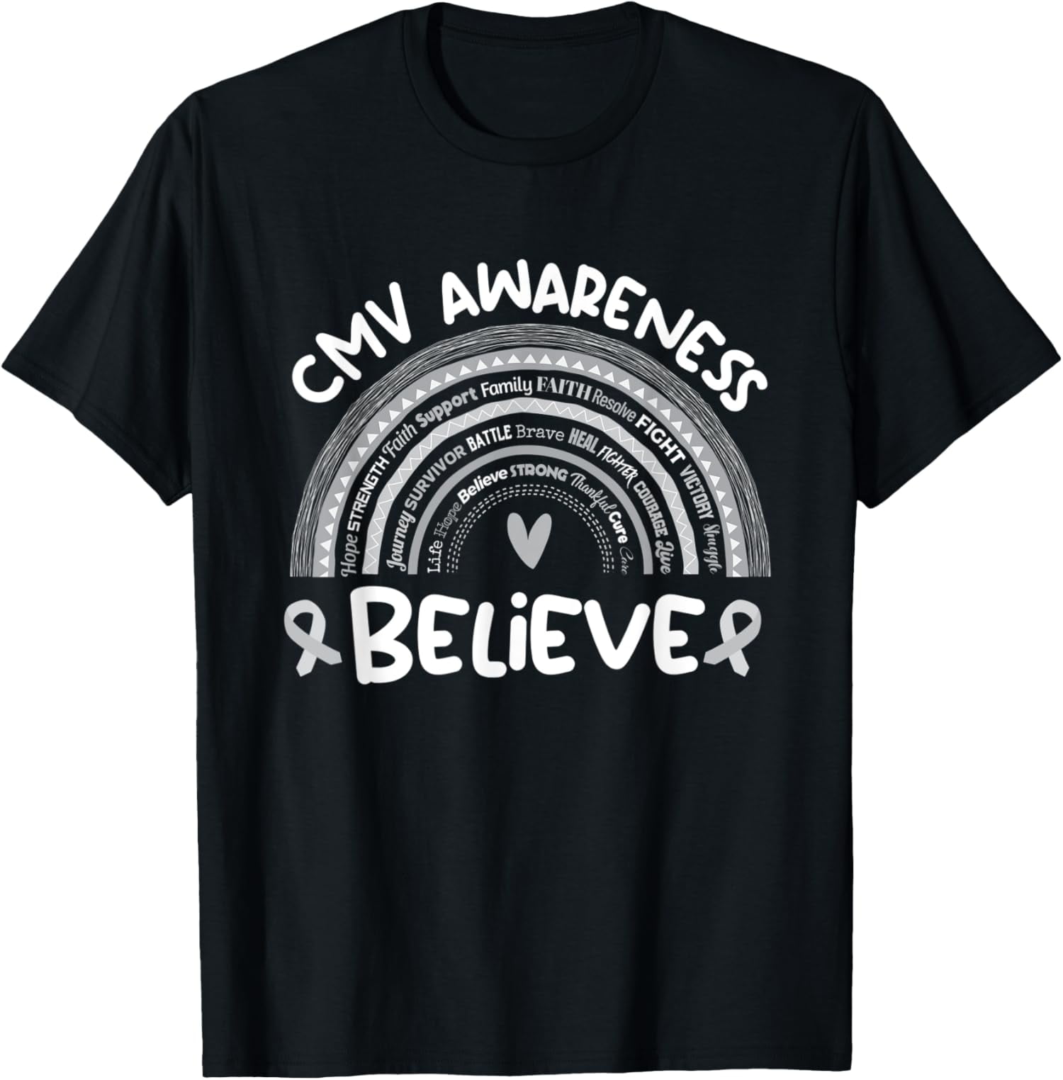 Believe | Cytomegalovirus Awareness Month Shirt | CMV T-Shirt - Walmart.com