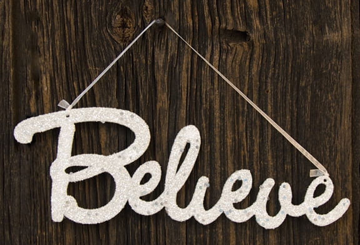 *Believe Glitter Sign - Walmart.com