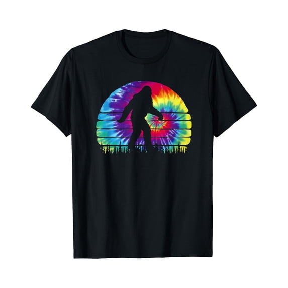 Believe In Bigfoot Tie Dye Design - Hippie Sasquatch T-Shirt - Walmart.com