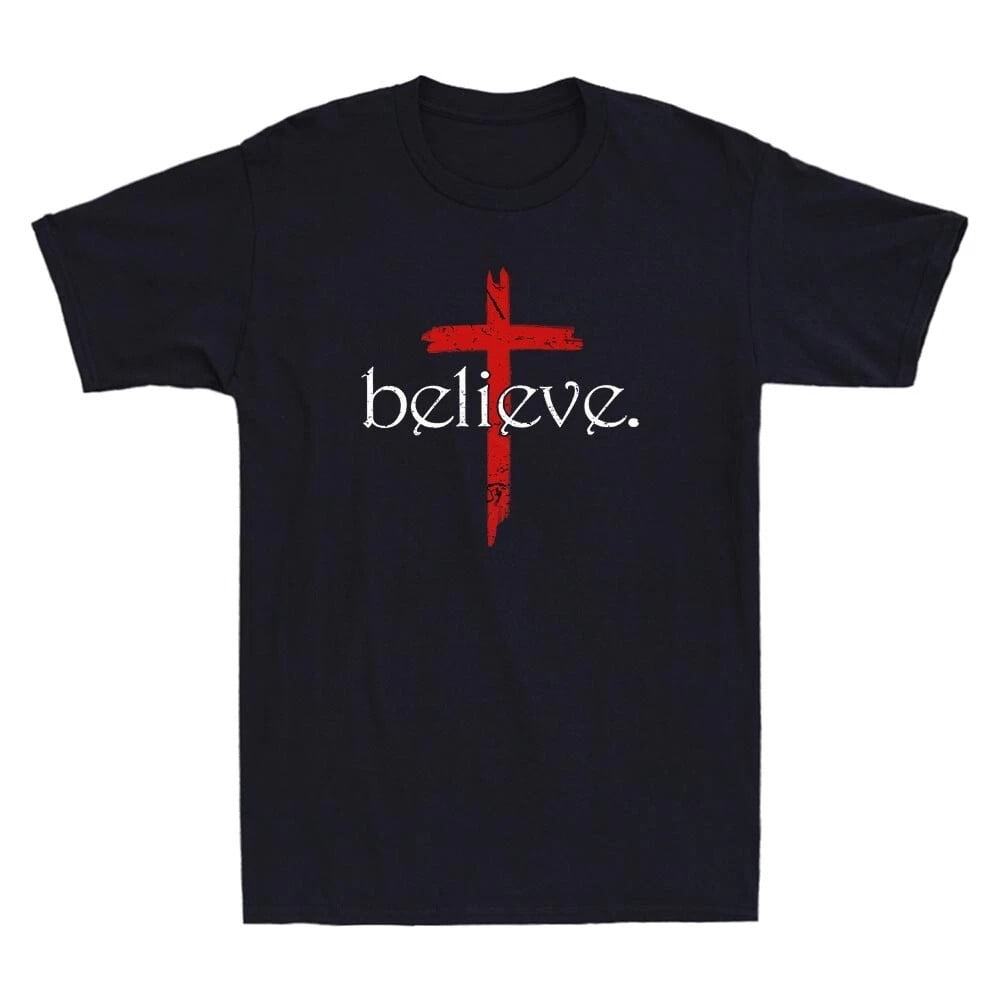 Believe In Cross Jesus Christ Christian Sayings Bible Faith God Vintage ...