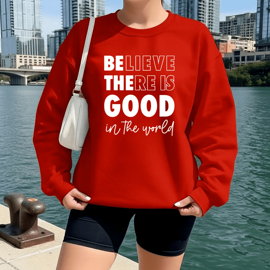 Believe In Goodness Positive Motivational Quote Uplifting Graphic ...