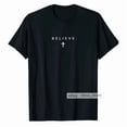 Believe In Jesus Cross Subtle Christians T-Shirt Religious Catholics ...