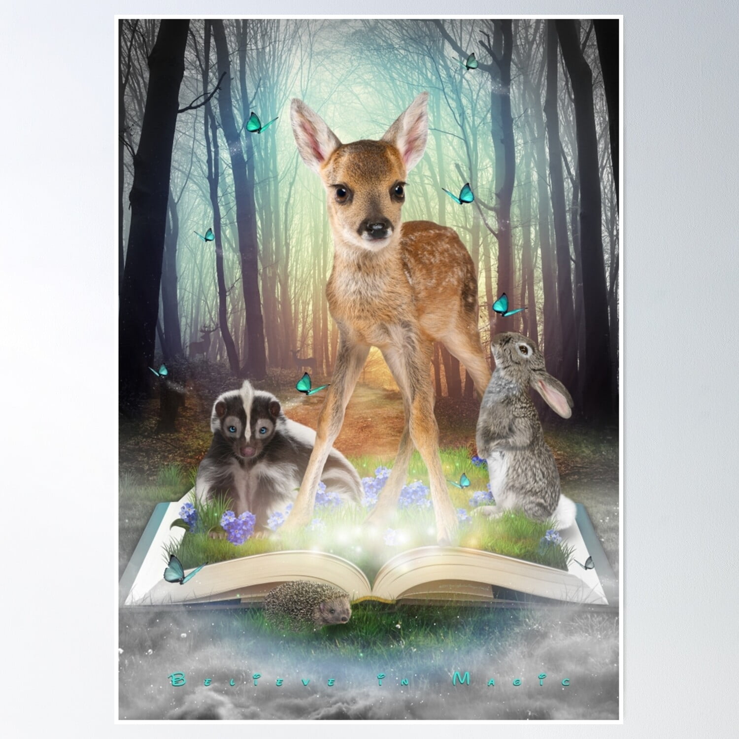 Believe In Magic • (Forest Friends: Bambi / Thumper / Flower) Poster ...
