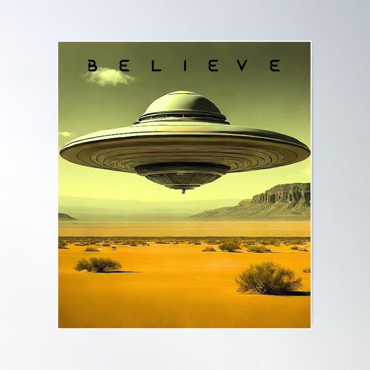 Believe In The Unbelievable Poster Wall Art, Modern Wall Decor For ...