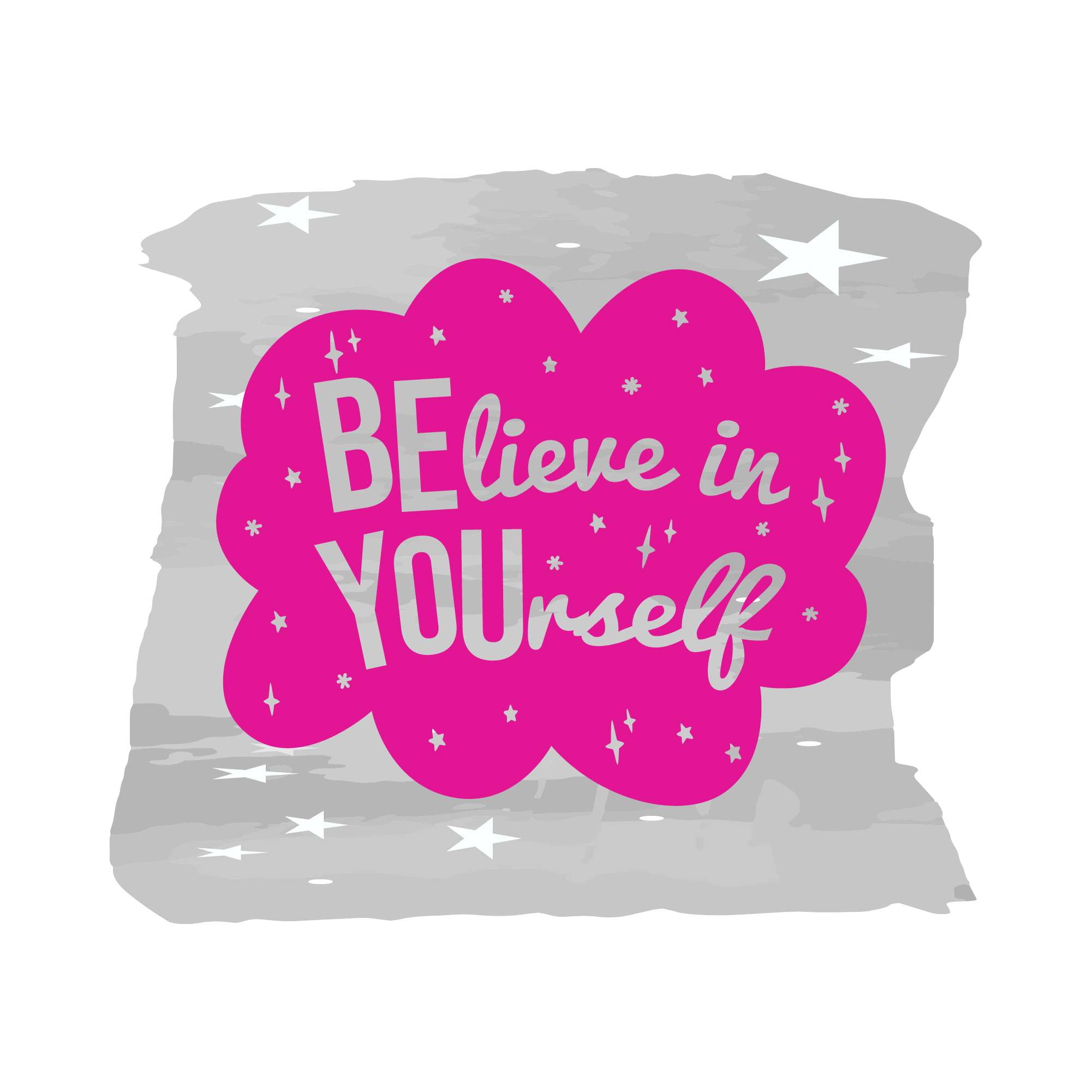 Believe In Yourself Inspirational Quote Positive Affirmation Wall Art ...