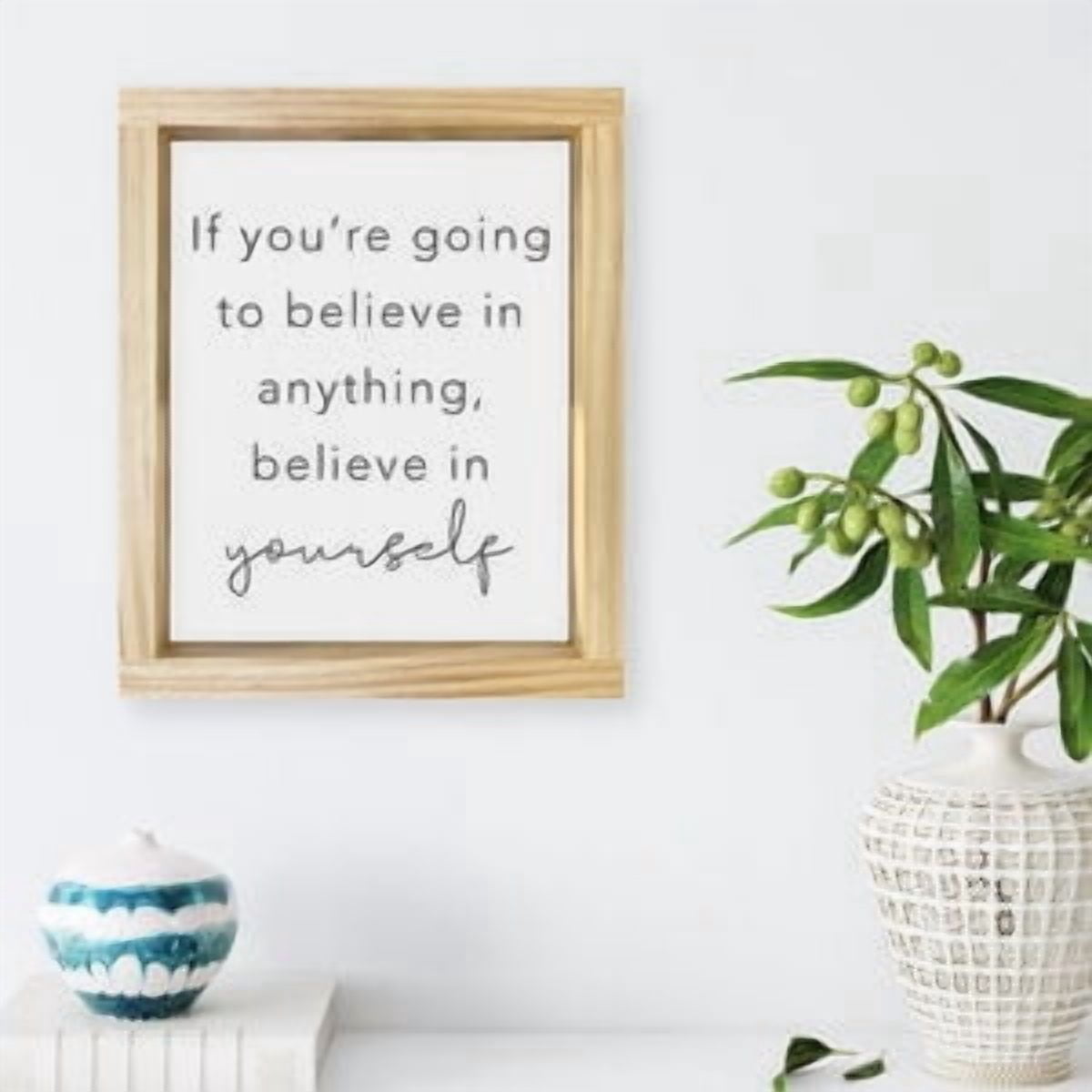 Believe In Yourself Inspirational Quote Poster, Poster Home Decor ...