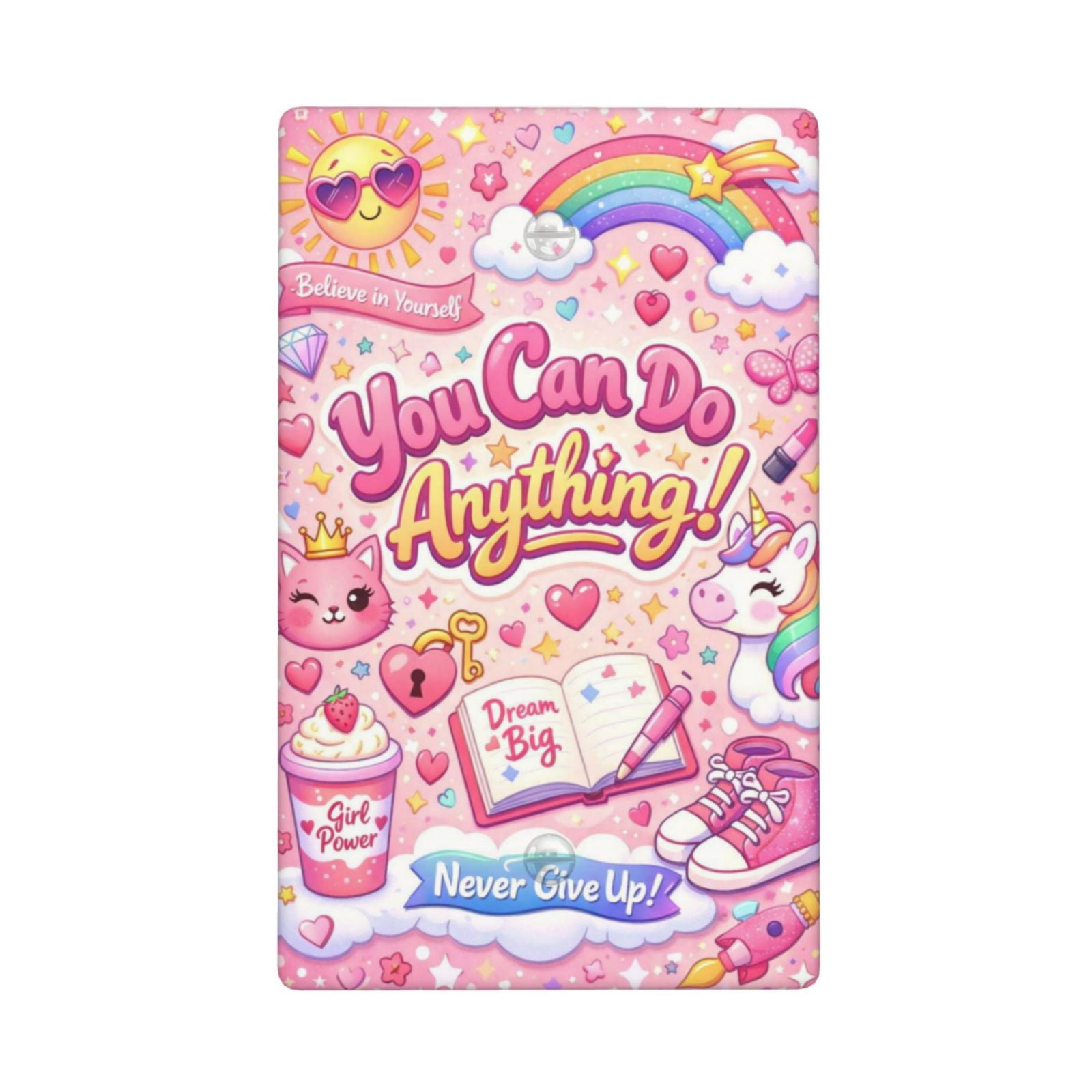 Believe In Yourself You Can Do Anything Decorative Blank Wall Plate ...