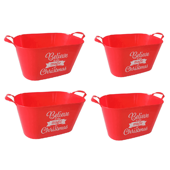Red Baskets For Christmas Gifts