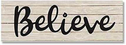 Believe Metal Tin Signs - Exquisite Wall Art Decor Inspirational Gift ...