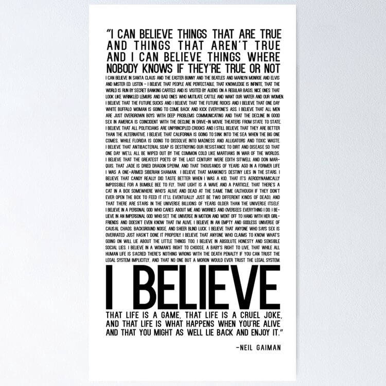Believe - Quoteswelove Poster- Unframed Poster | Wall Art | Perfect For ...