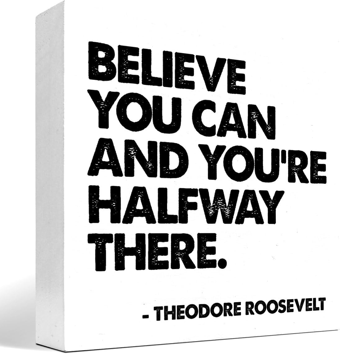 Believe You Can and You're Halfway There Wood Box Signs,Inspirational ...