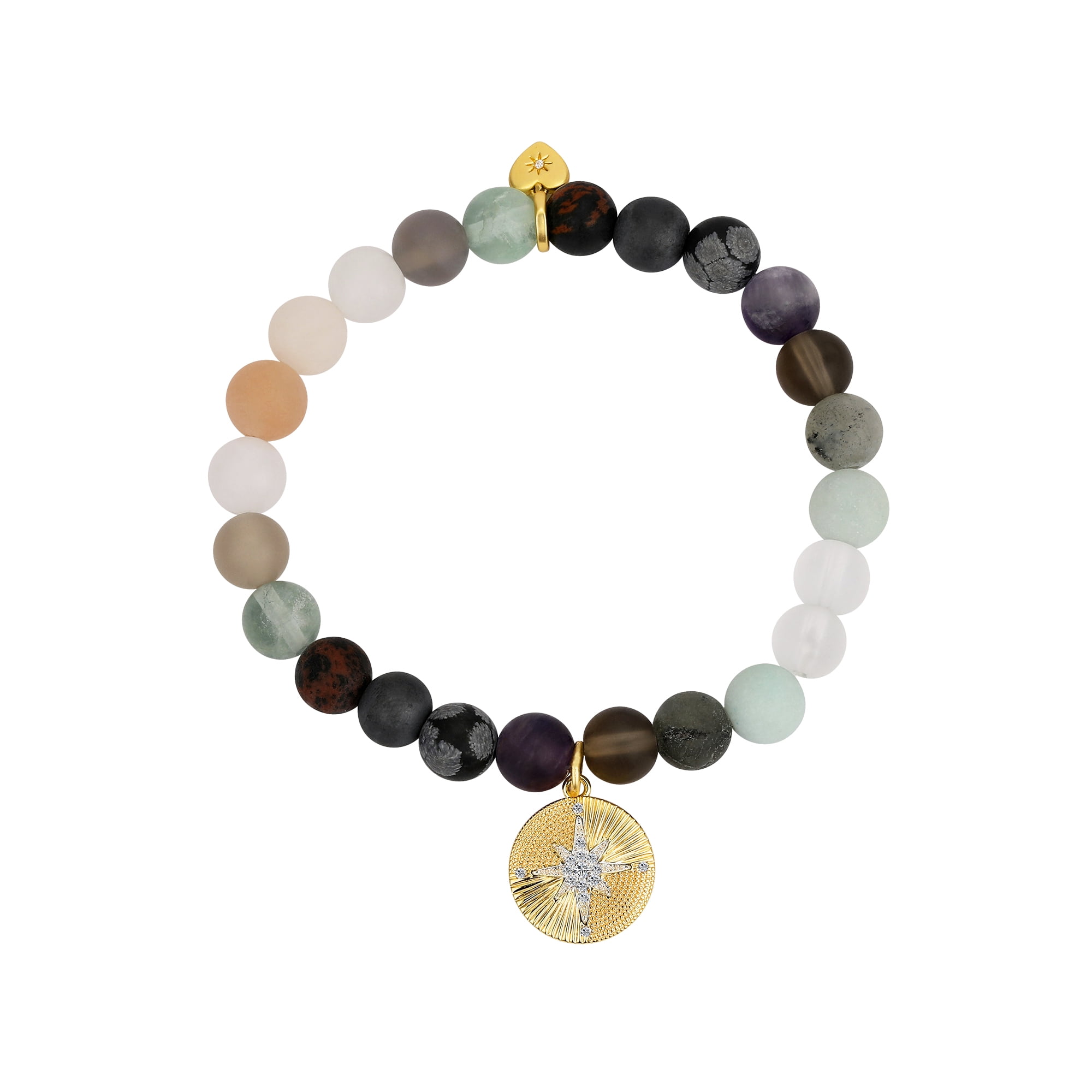 Believe by Brilliance Women's Multi Color Genuine Stone and Cubic ...