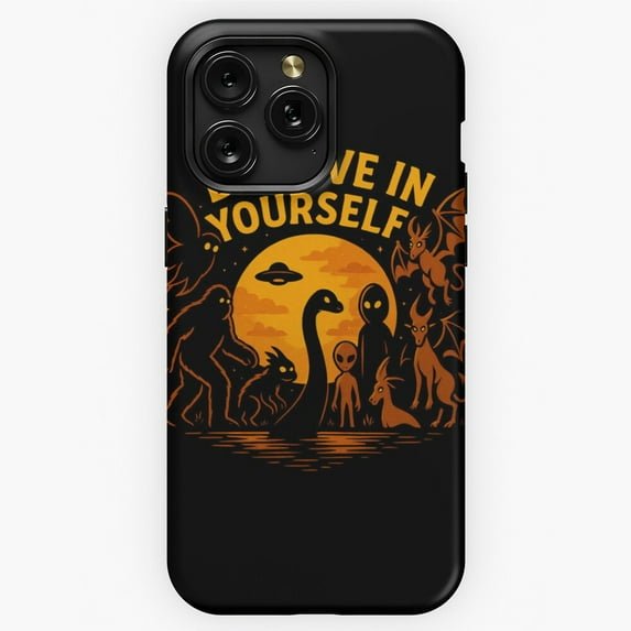 Believe in Cryptids Paranormal Lover iPhone Tough Case for iPhone 11 12 ...
