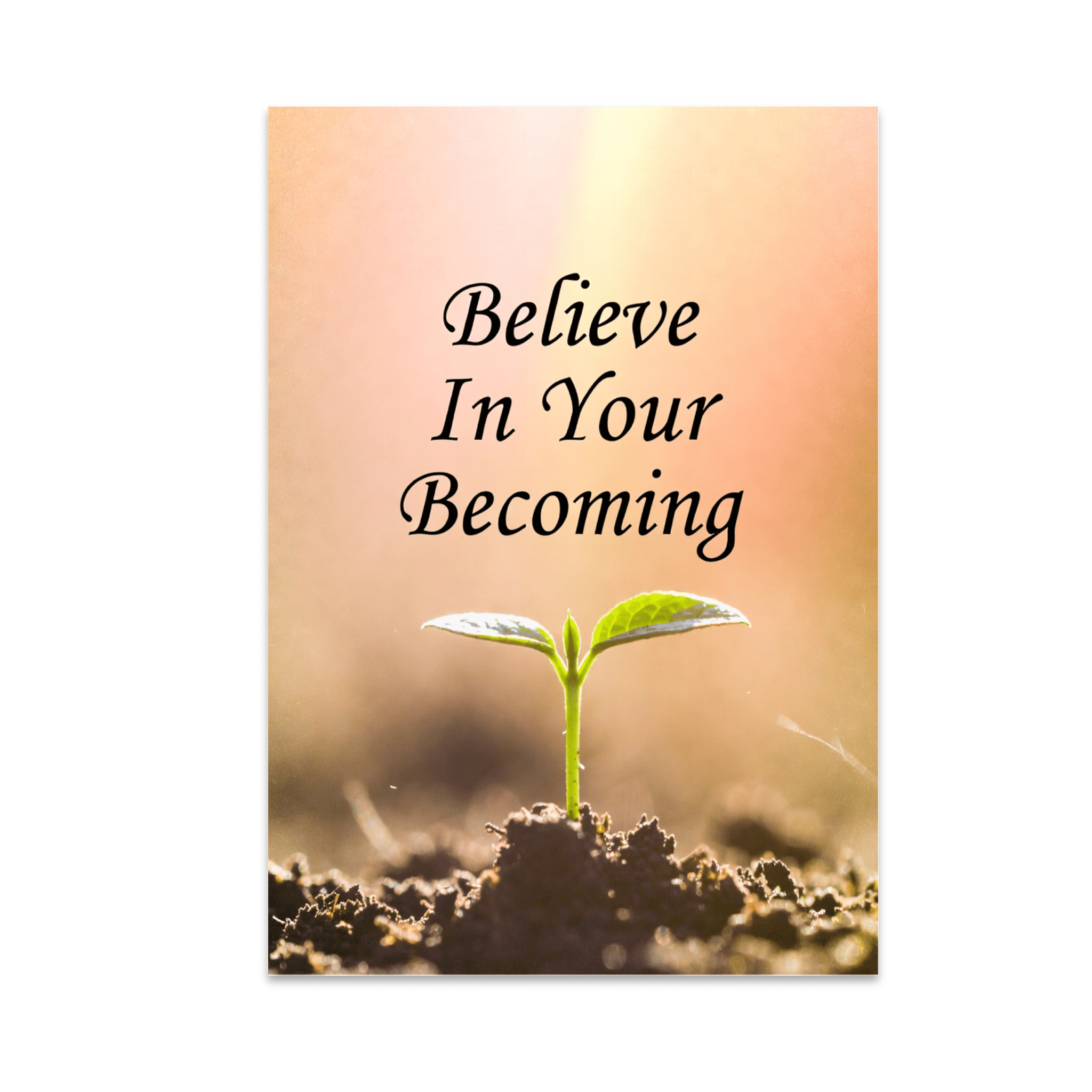 Believe in Your Becoming - Motivational Wall Decor - 13x19 Poster Print ...
