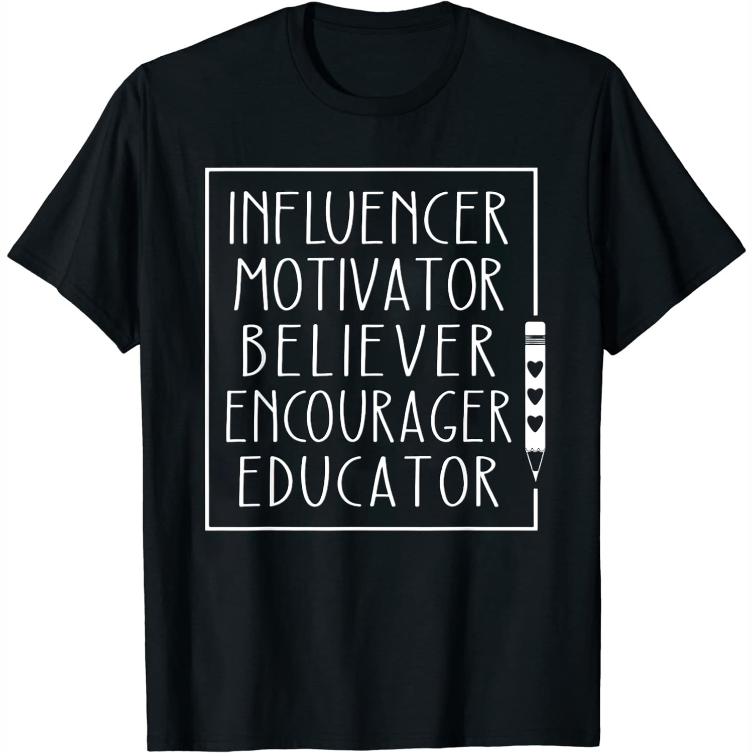 Believer Motivator Innovator Educator Retro Teacher Gifts T-Shirt ...