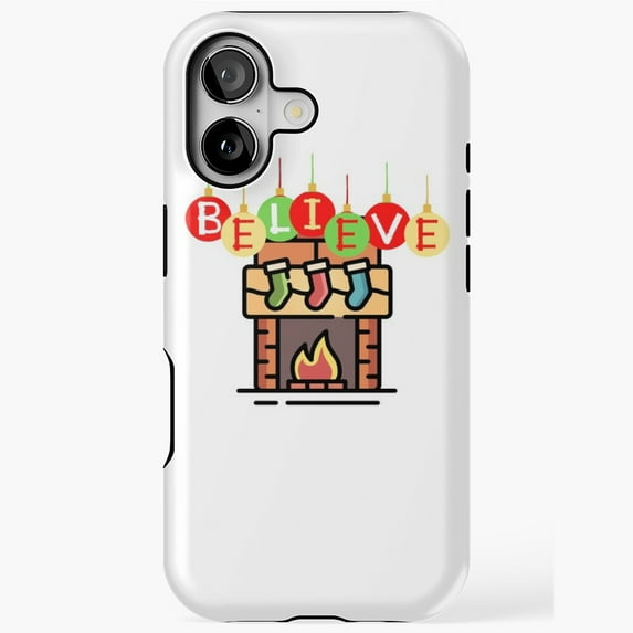 Believing Hearts Warm Holiday Quote Design iPhone Case for iPhone 17 to ...