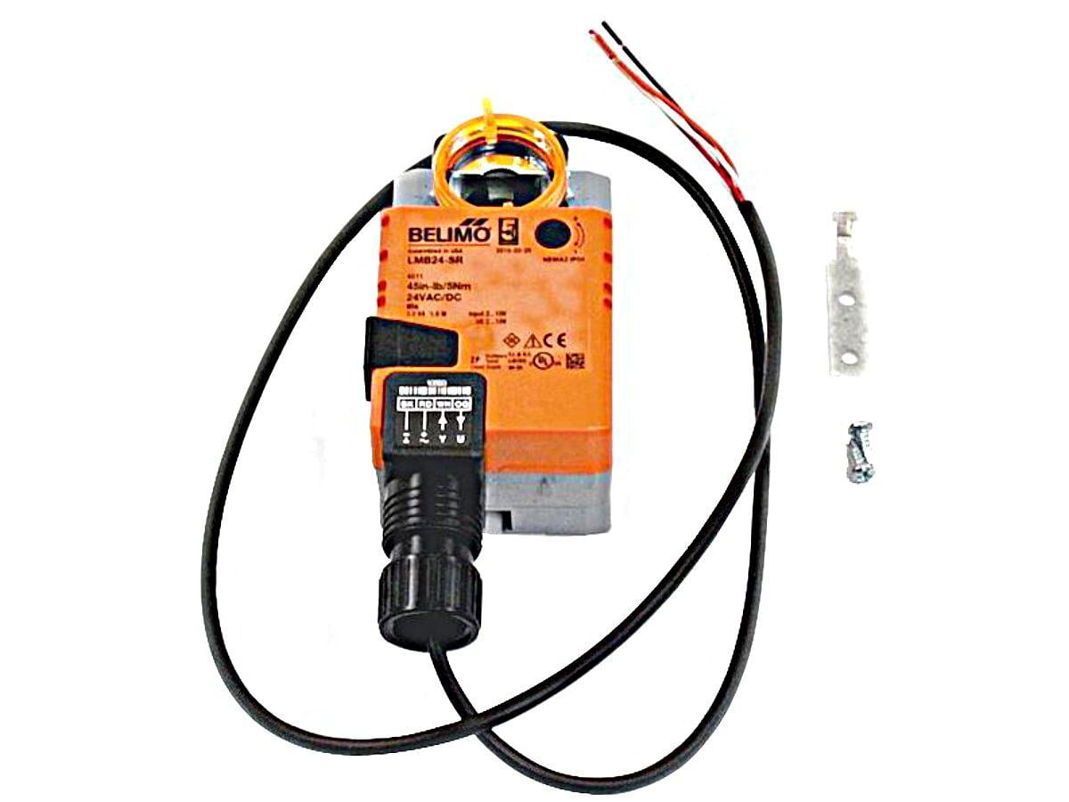 Belimo LMB24-SR Motor, Rotary, 45 in-lb, SR2-10vdc, 24Vac, 24Vdc Non ...