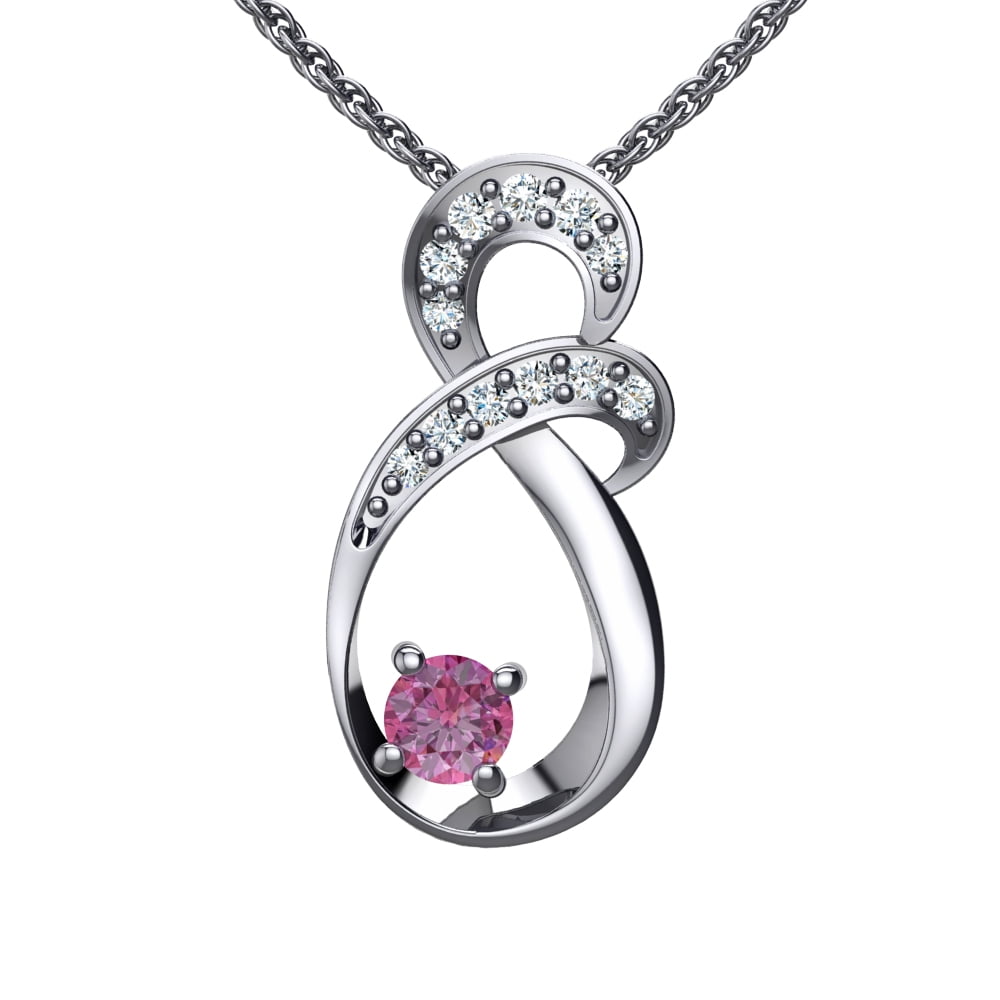 Belinda Jewelz Infinity Twist Two-tier Decked Round Swarovski Crystals ...