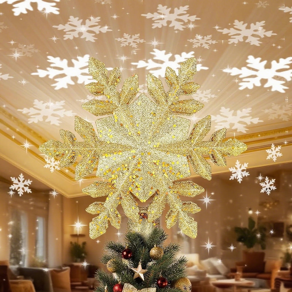 Belita Amy Christmas Tree Topper Lighted with 6 Projection Slides ...