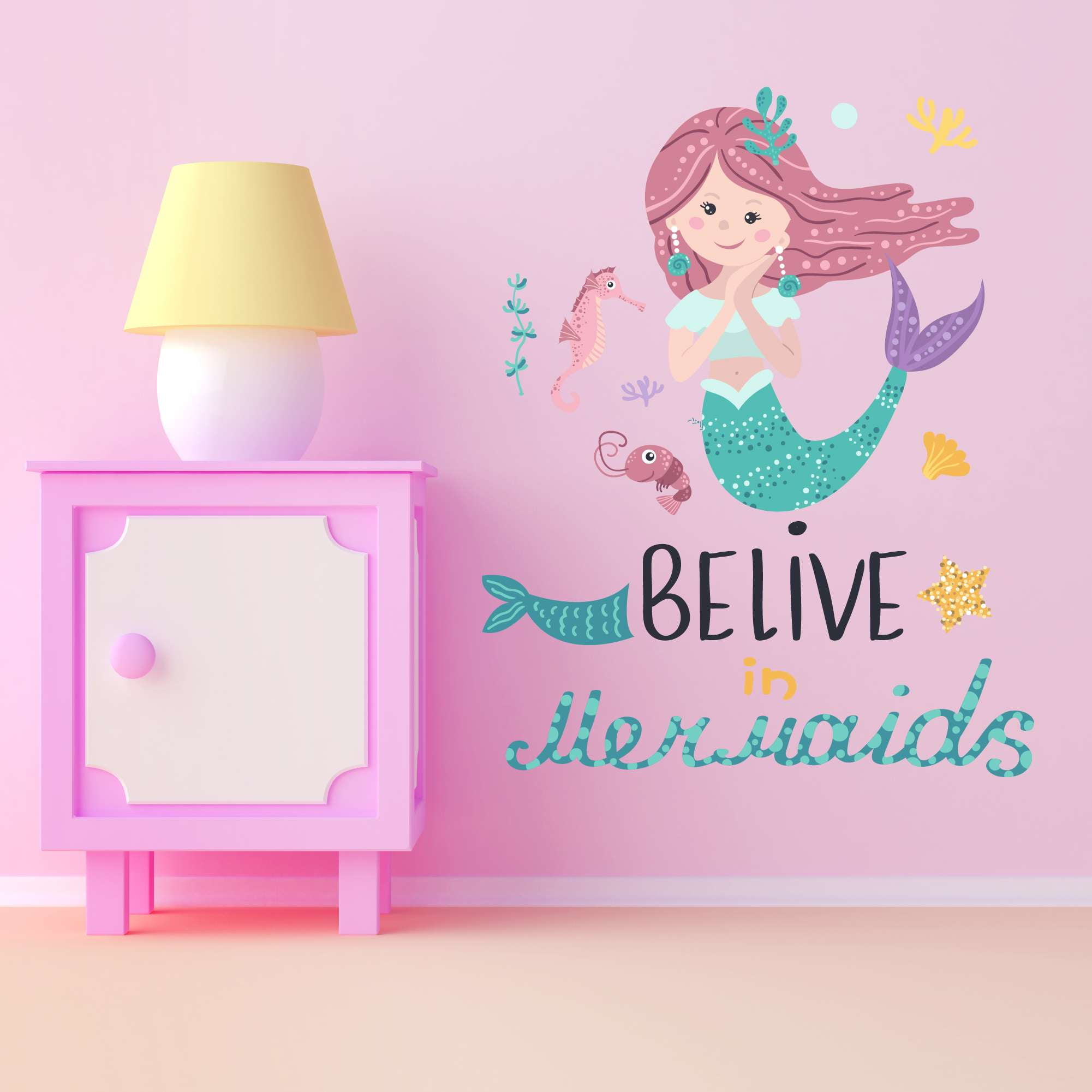Belive In Mermaids Mermaid Vibes Seahorse Sea Shells Statfish Princess ...
