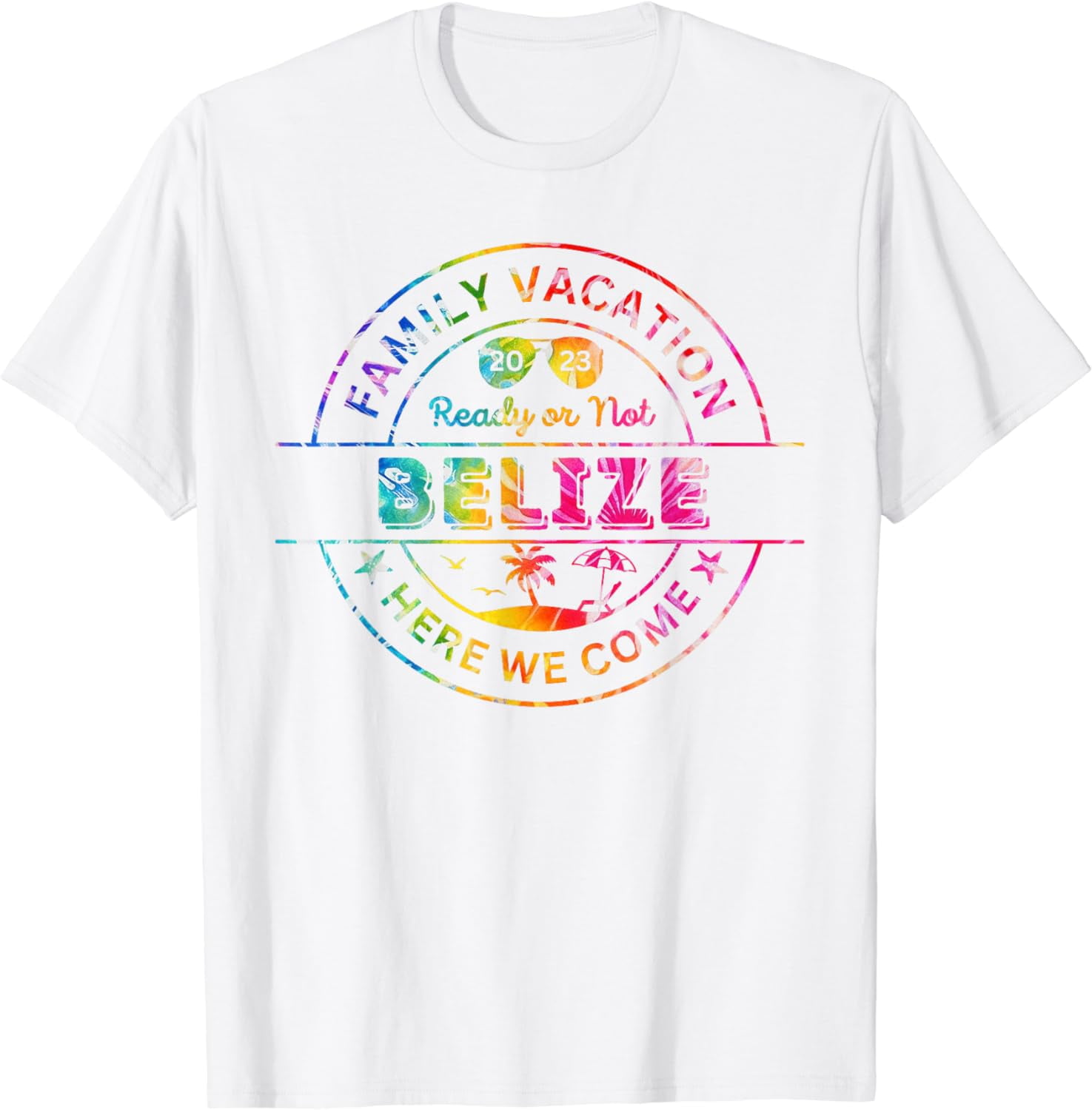 Belize 2024 Tie Dye Family Vacation Matching Vacay Holiday T-Shirt ...