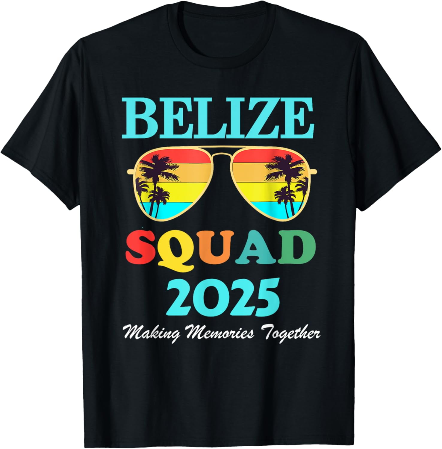 Belize 2025 Tropical Beach Vacation Matching T-Shirt Casual Short ...