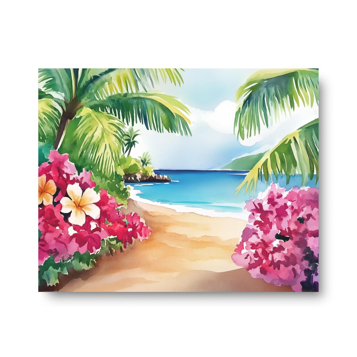 Belize Beach Print, Tropical Coastal Wall Art, Central America Travel ...