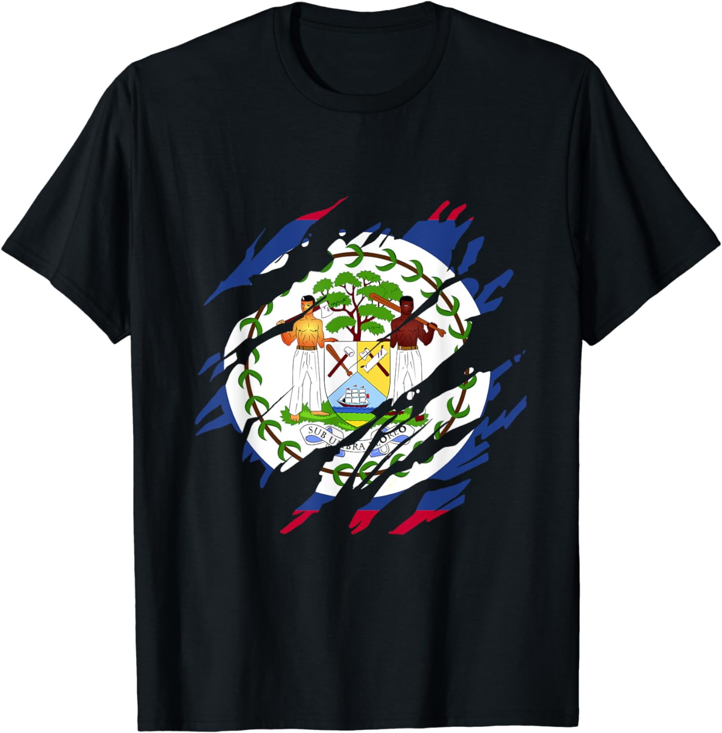 Belize Flag Belizean T-Shirt - Walmart.com