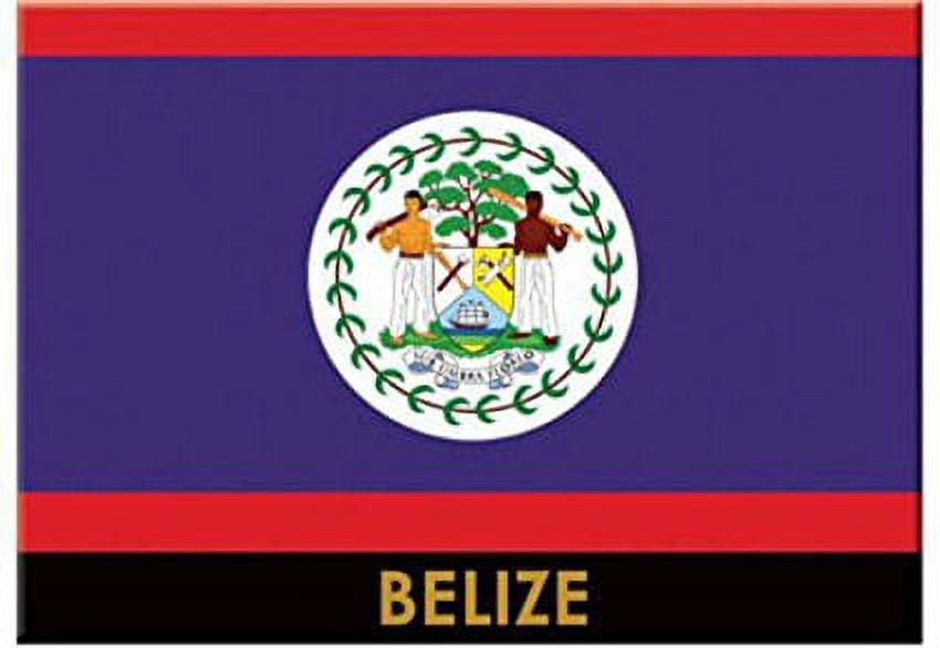 Belize Flag Caribbean Fridge Collector's Souvenir Magnet 2.5 inches X 3 ...