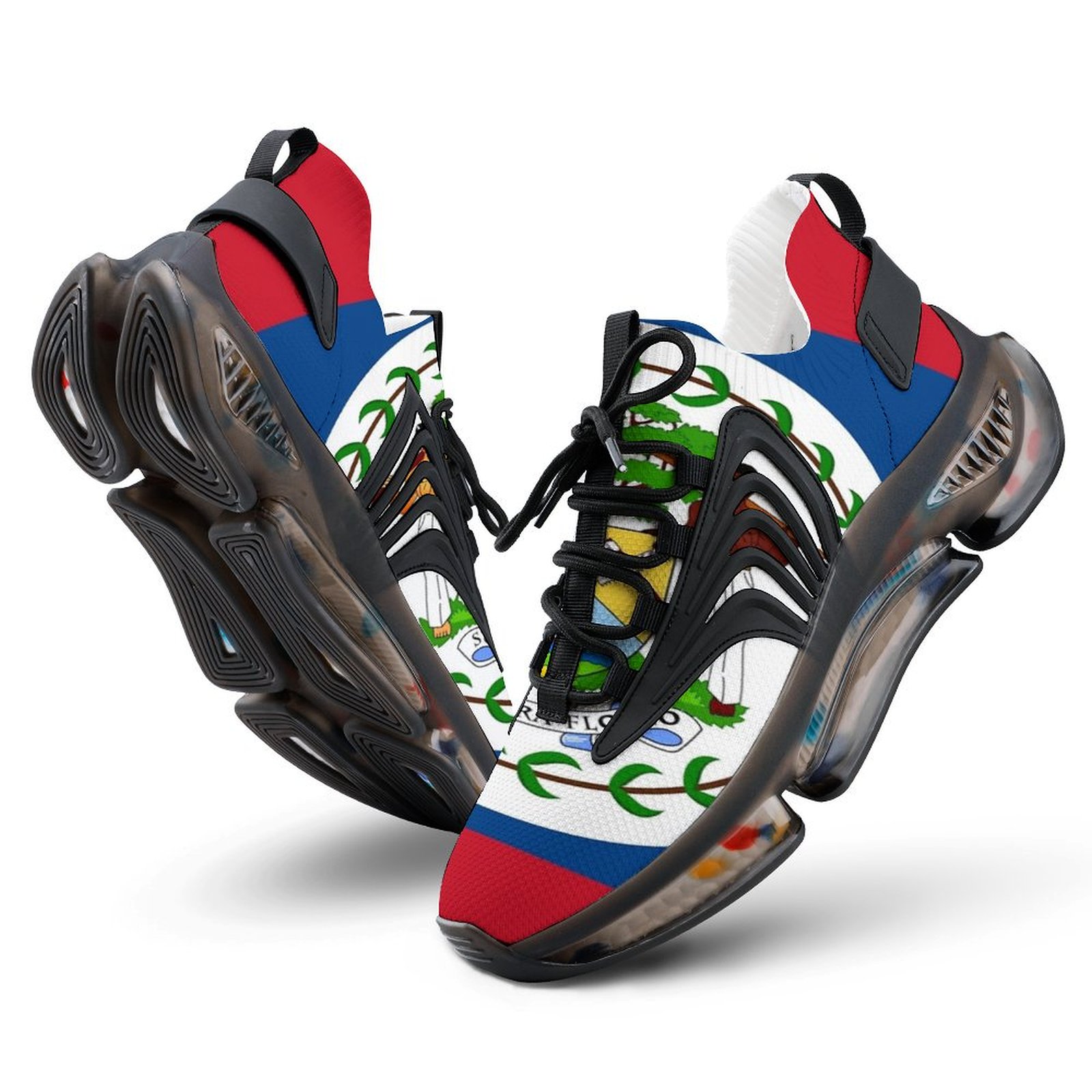 Belize Flag Walking Shoes for Men Woman Lightweight Tennis Fashion ...