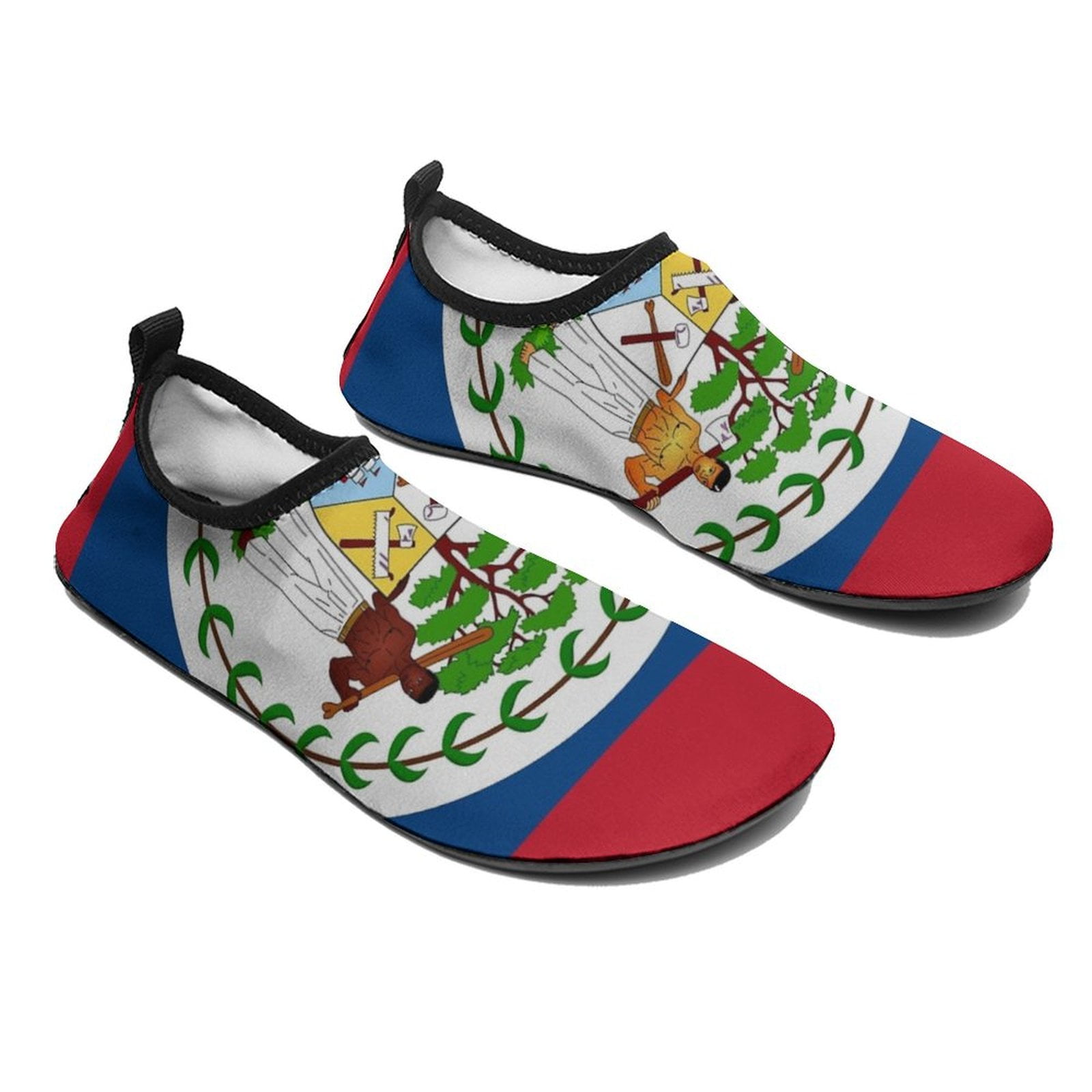 Belize Flag Water Shoes Beach Slip-on Shoes for Men Women Swim Pool ...