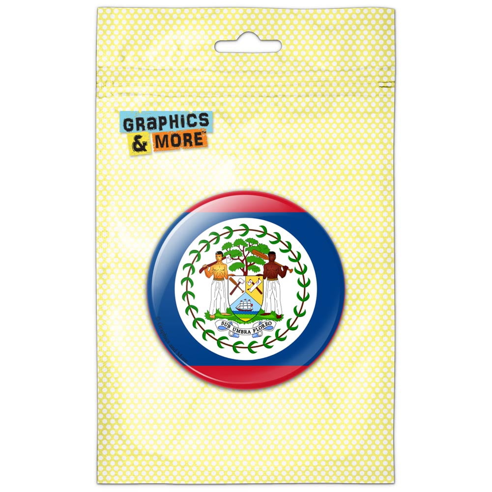 Belize National Country Flag Refrigerator Button Magnet - Walmart.com
