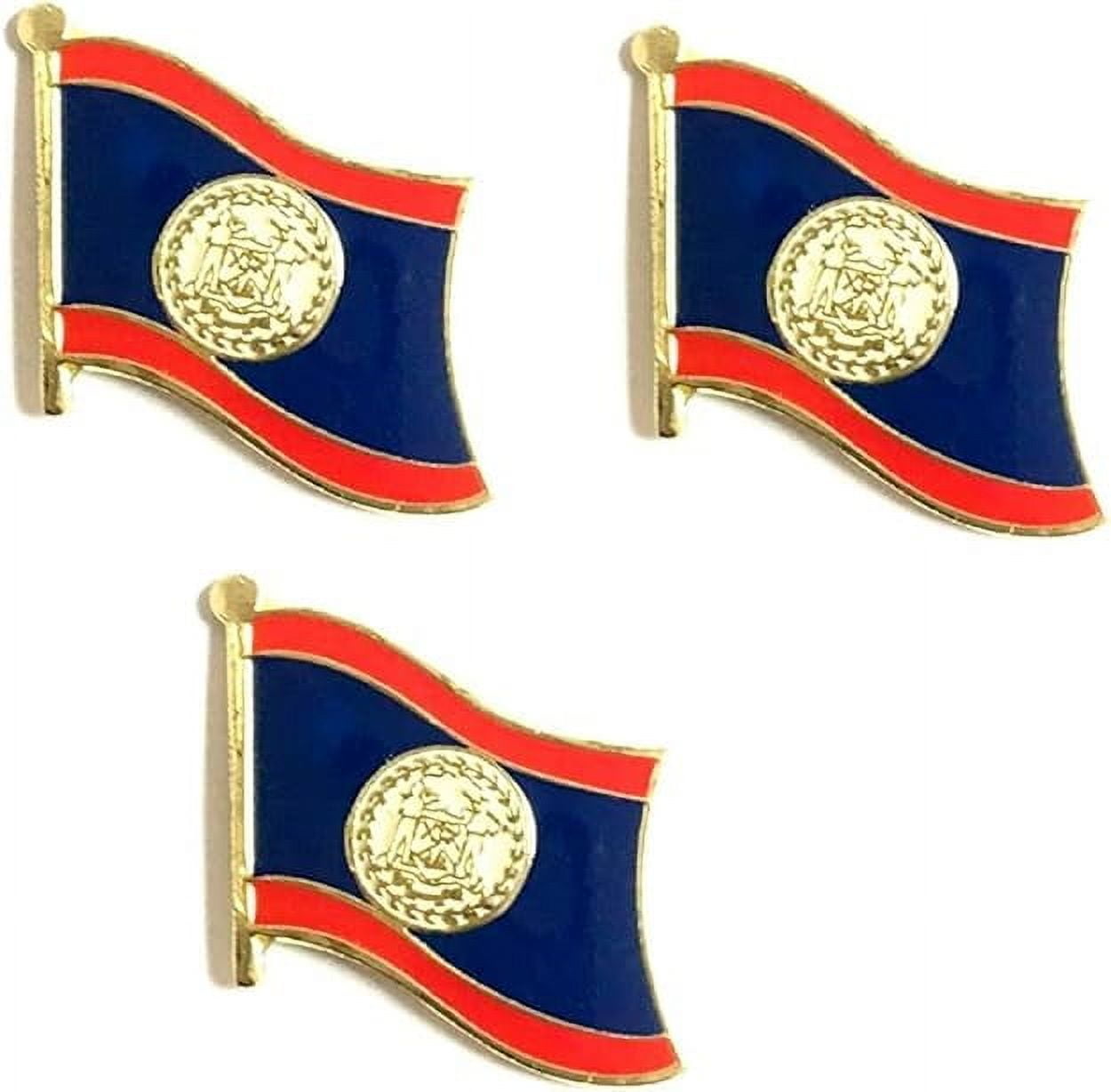 Belize Single Flag Lapel Pins, Pack of 3 - Walmart.com
