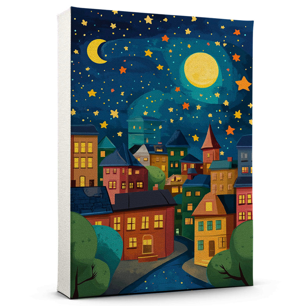 Belize Travel Canvas Art Print, Belize Wall Canvas Starry Night, Belize ...
