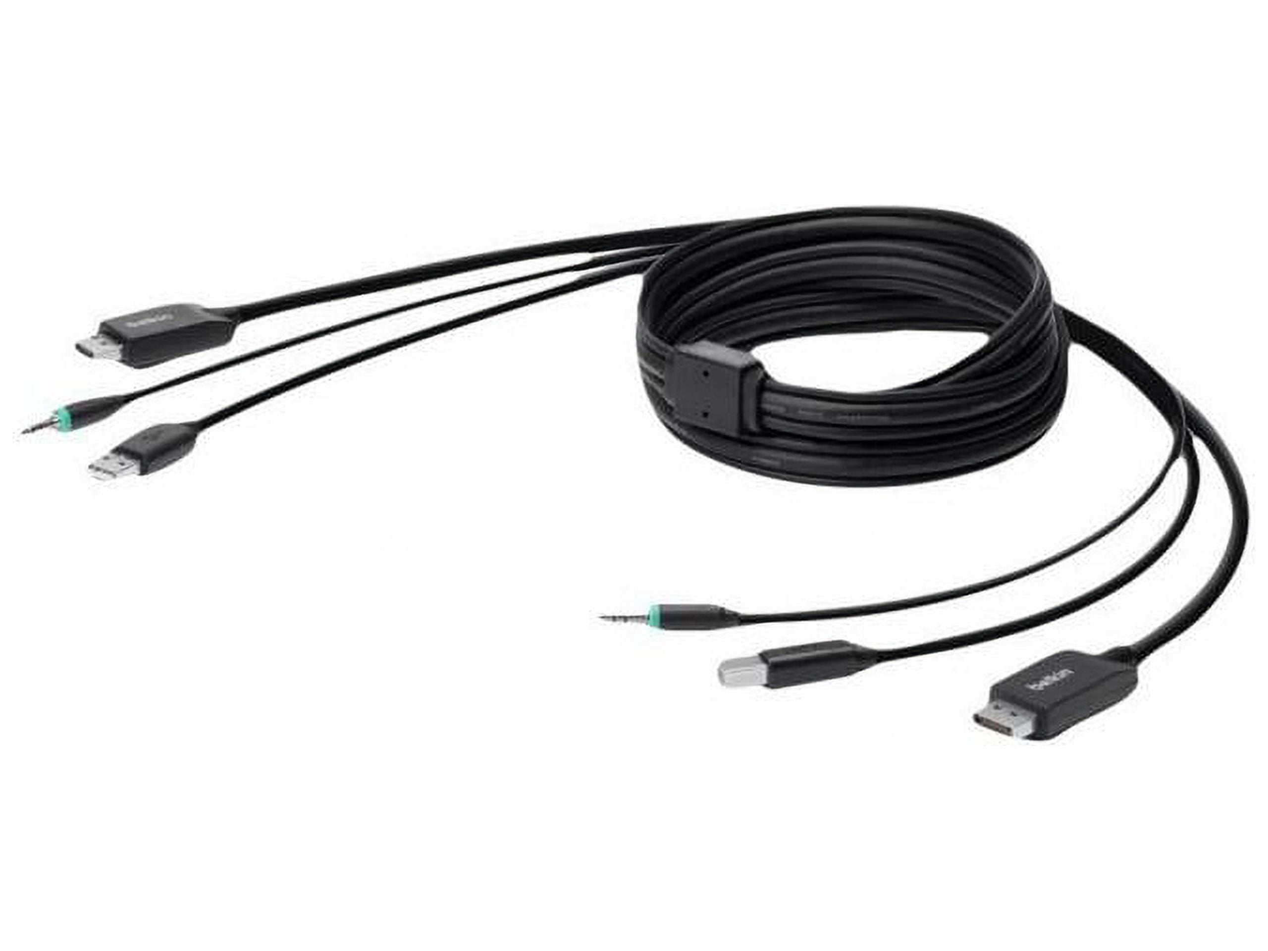 Belkin 10ft Secure DisplayPort + USB A/B +Audio KVM Combo Cable ...