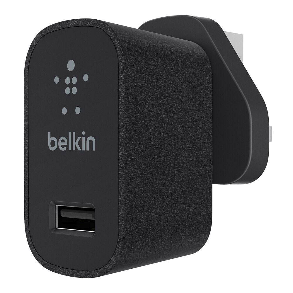 Belkin 12W Mixit 2.4 Amp UK Mains Charger Black - F8M731drBLK - Walmart.com